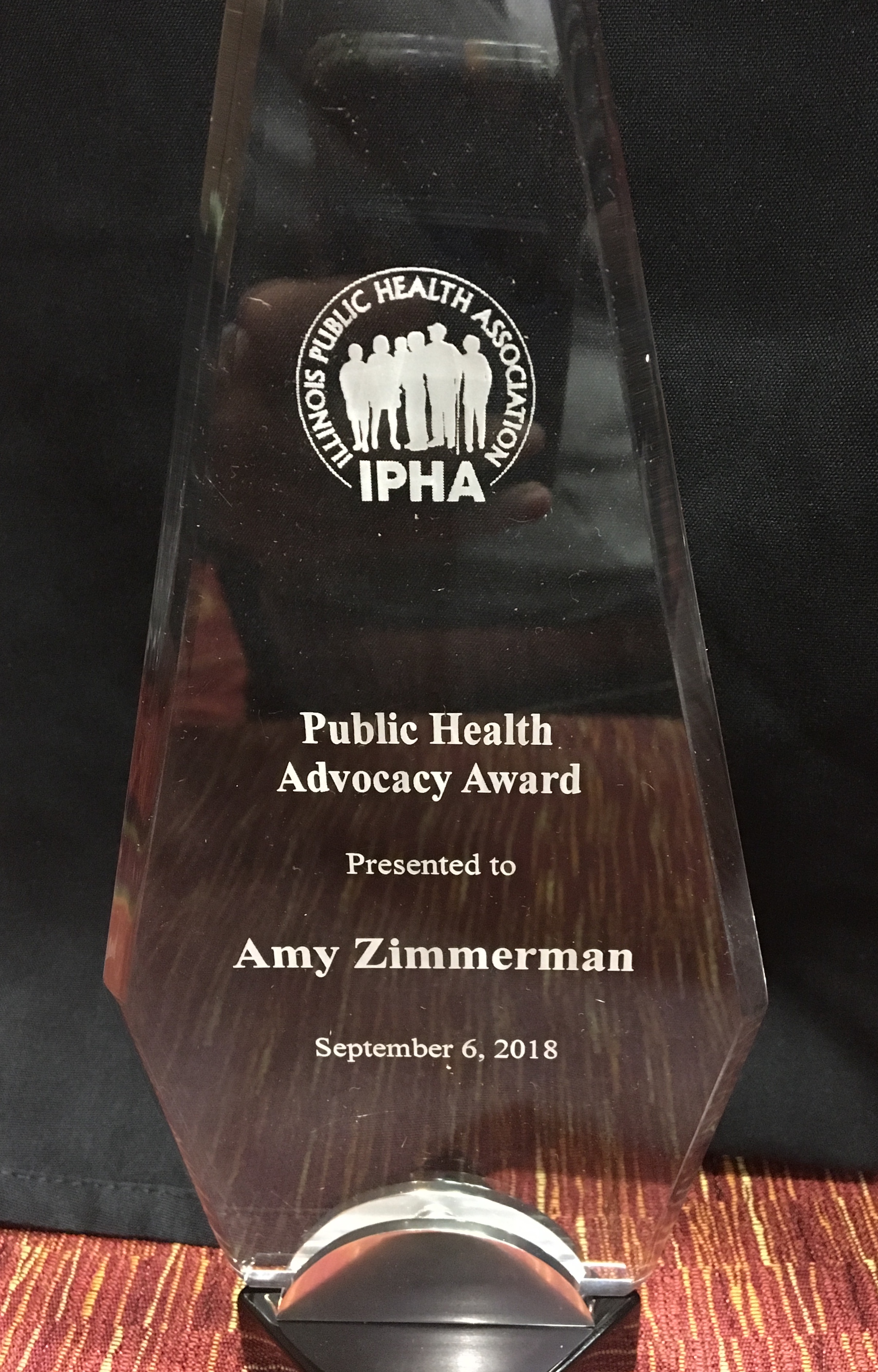 0906 IPHA Public Health Advocacy Award, Amy Zimmerman - Legal Council ...