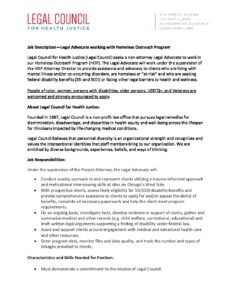HOP Legal Advocate job description final - Legal Council for Health Justice